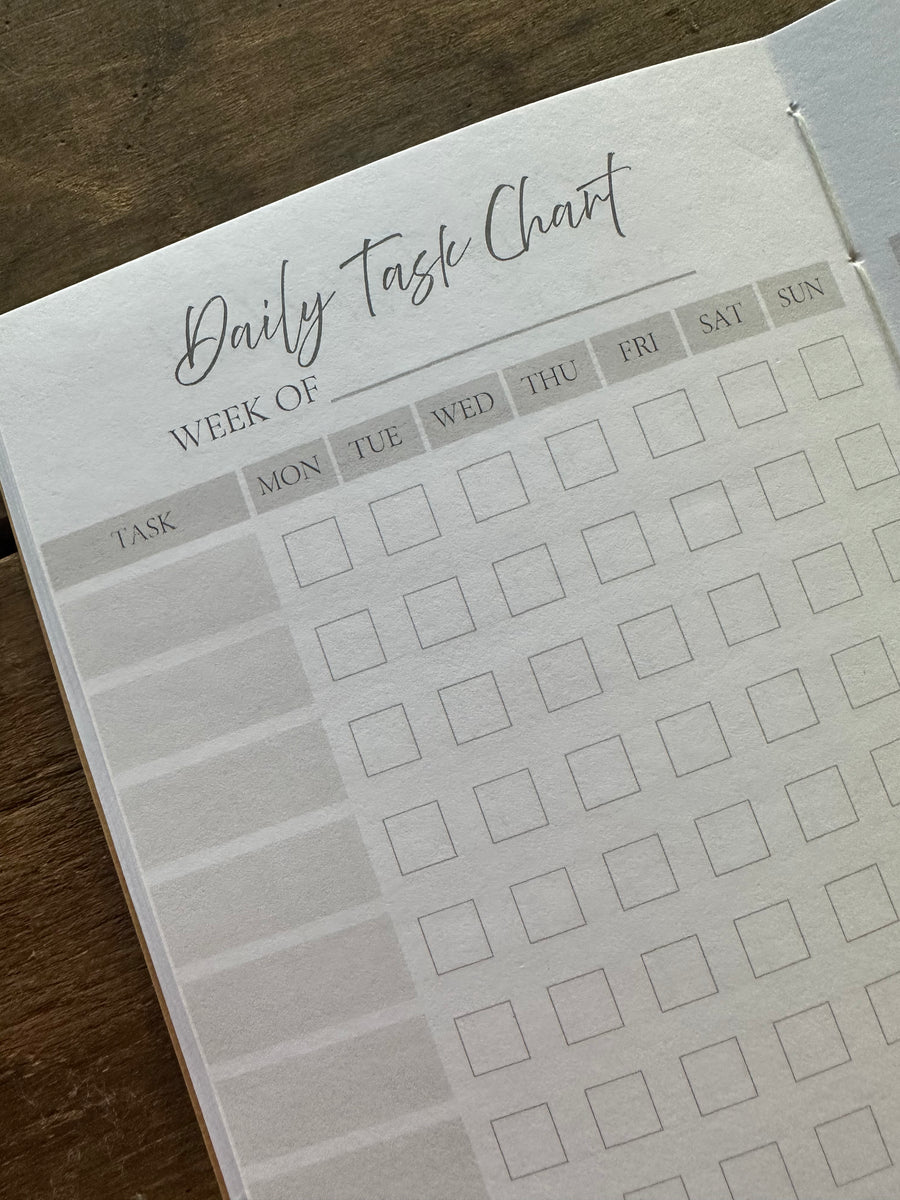 Task Chart Insert – Juniper Grove