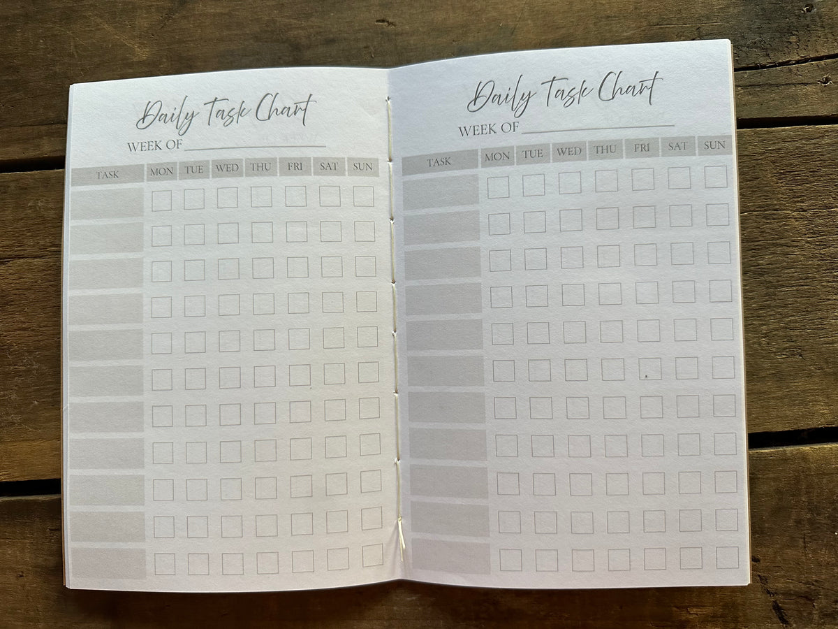 Task Chart Insert – Juniper Grove