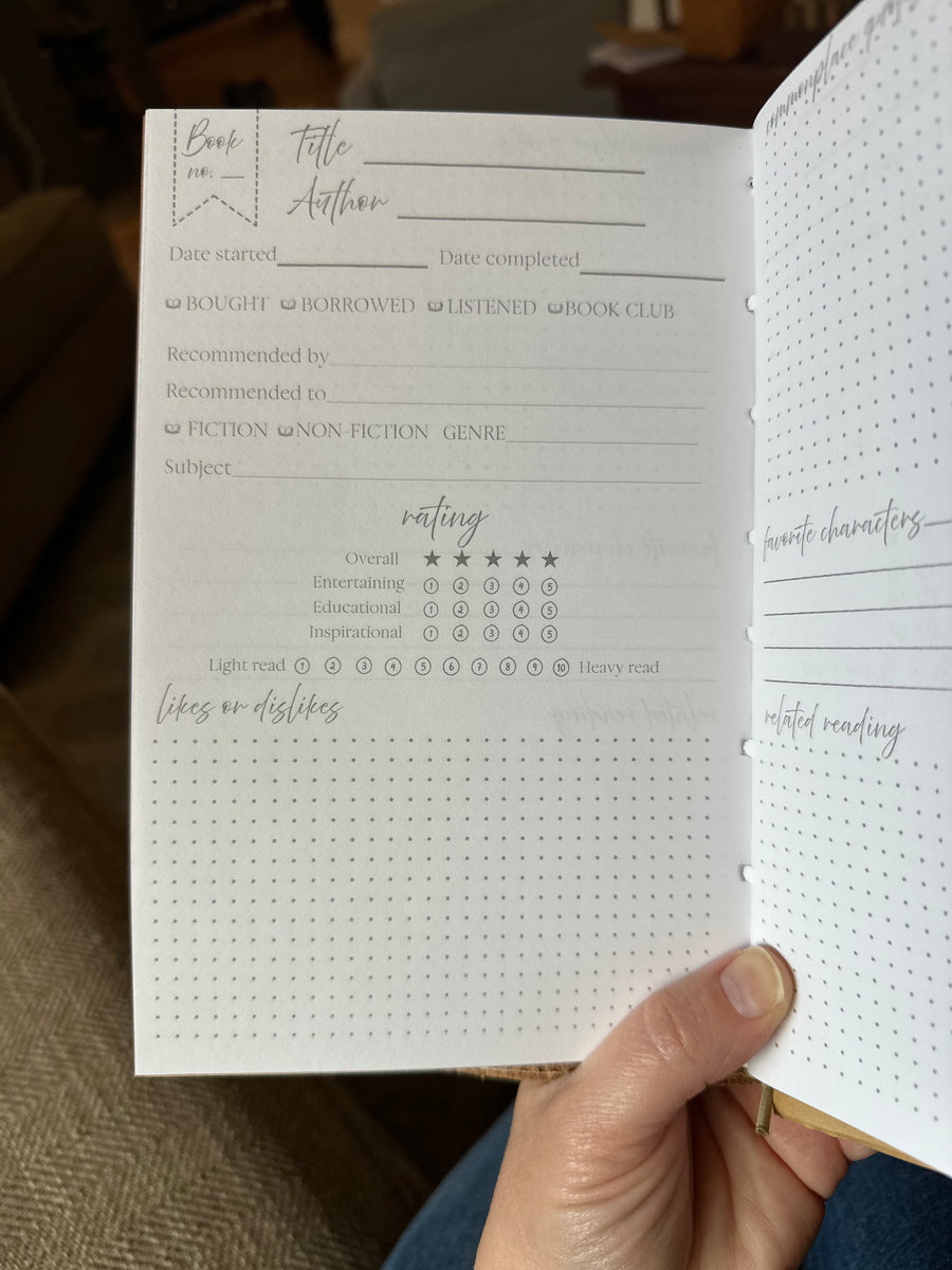 Book Journal Insert – Juniper Grove