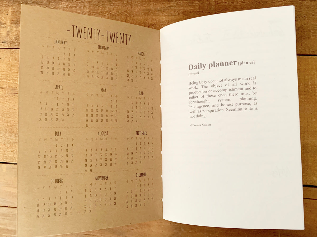 Daily Planner Journal Insert – Juniper Grove